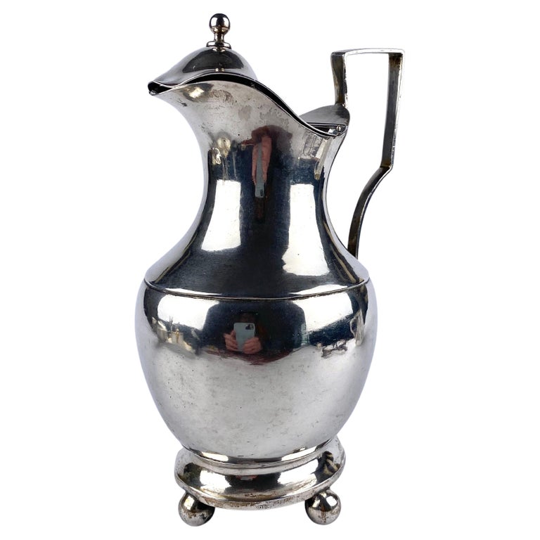 Magnificent Solid Silver Sterling Portuguese Lisbon Wine Jug 1810 ...