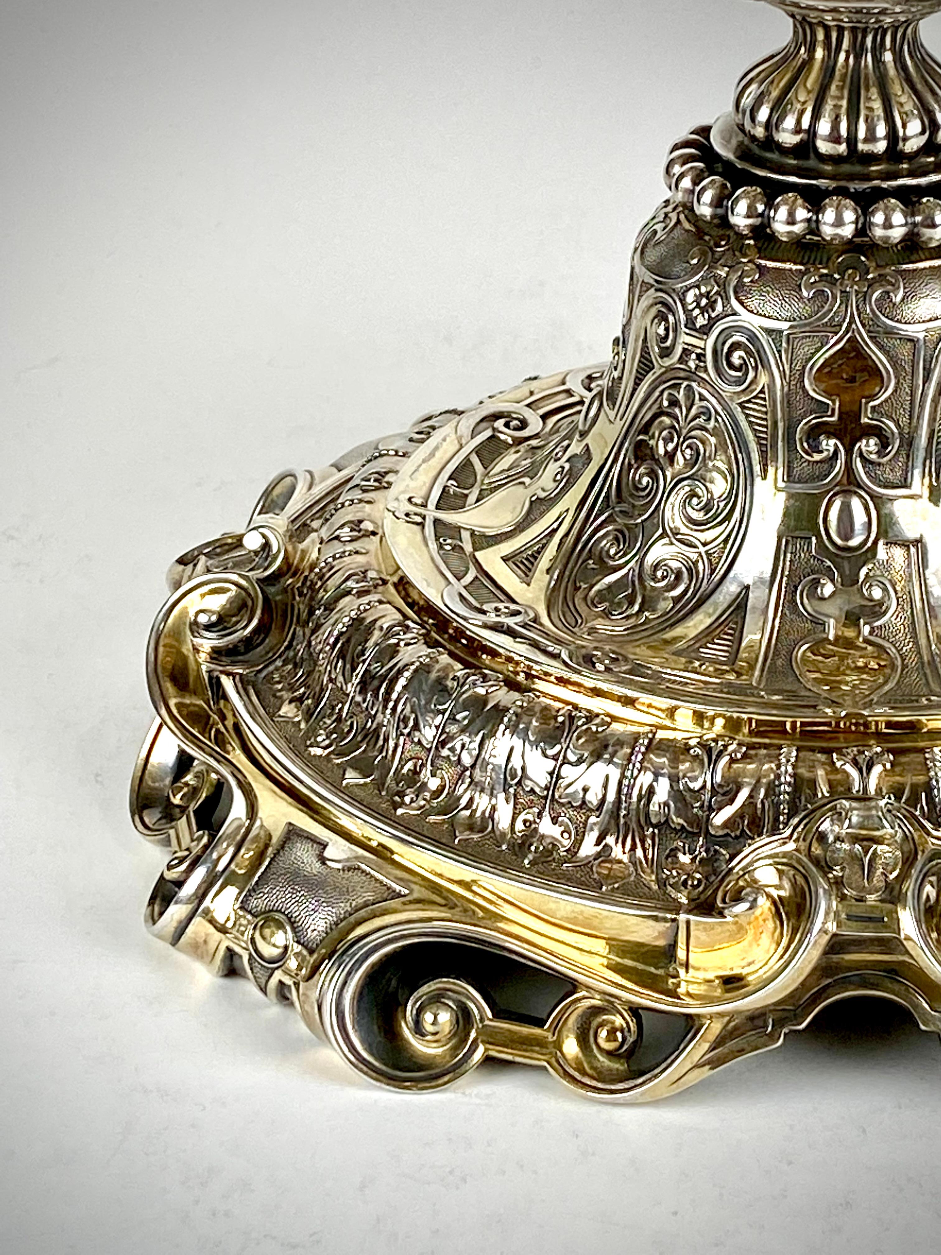 Magnificent Victorian Solid Silver Robert Garrard Comports Center Piece ...