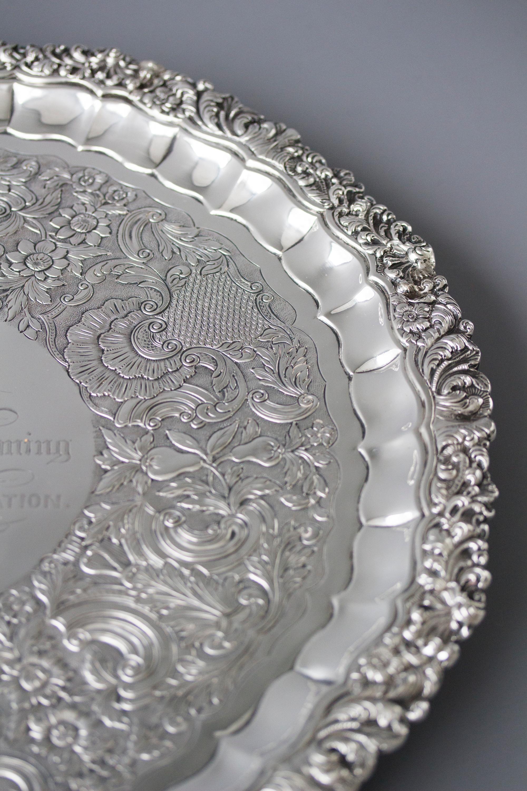 Magnificent William IV Irish Silver Salver Dublin, 1835 For Sale at ...