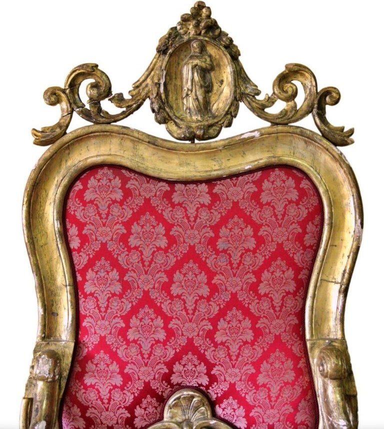 Magnificient Venetian Throne '1680/1710' For Sale at 1stDibs