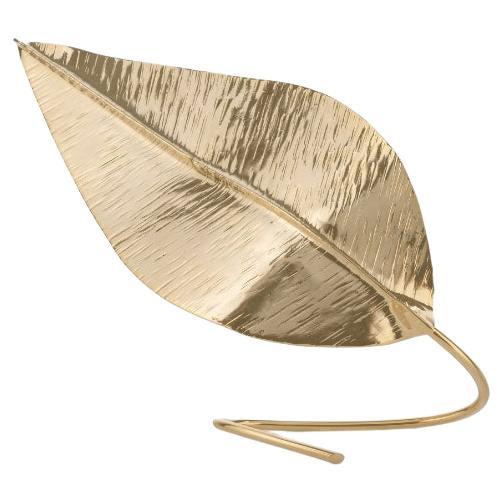 Magnolia - Gold Napkin Ring Leaf Shaped; Gold tableware; Festive ...
