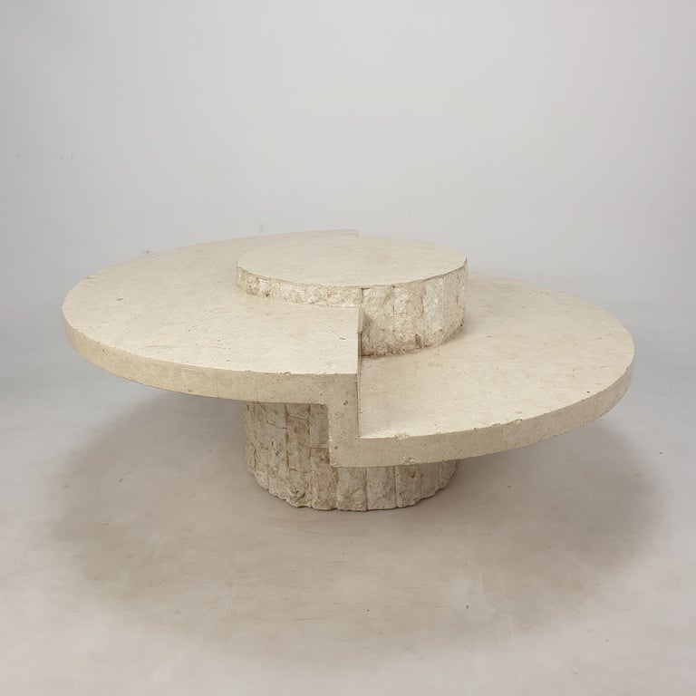Magnussen Ponte Mactan Stone Coffee Table, 1980s at 1stDibs