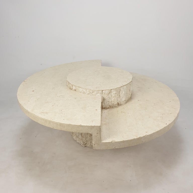 Magnussen Ponte Mactan Stone Coffee Table, 1980s at 1stDibs