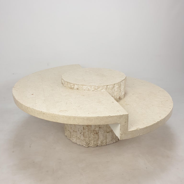 Magnussen Ponte Mactan Stone Coffee Table, 1980s at 1stDibs