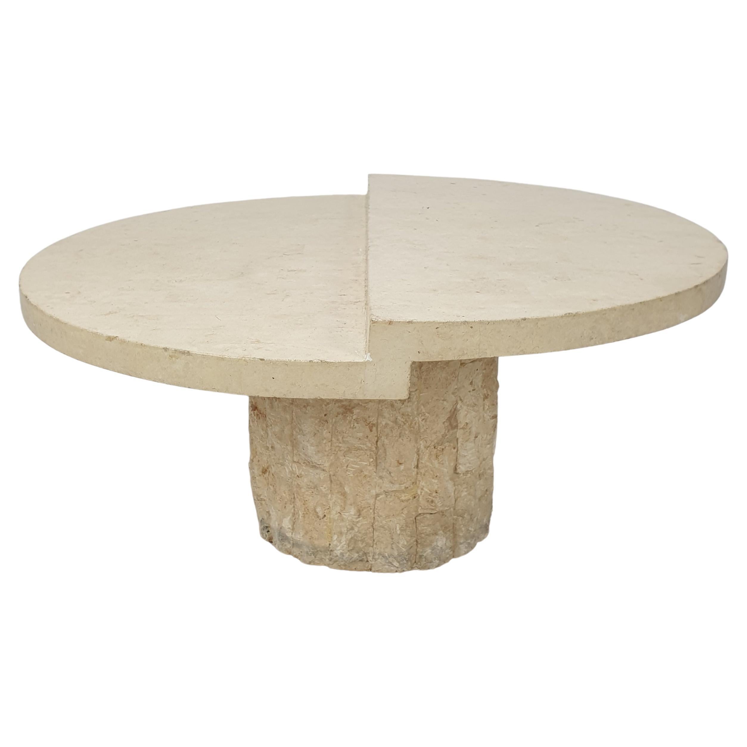 Magnussen Ponte Mactan Stone Coffee Table, 1980s For Sale at 1stDibs
