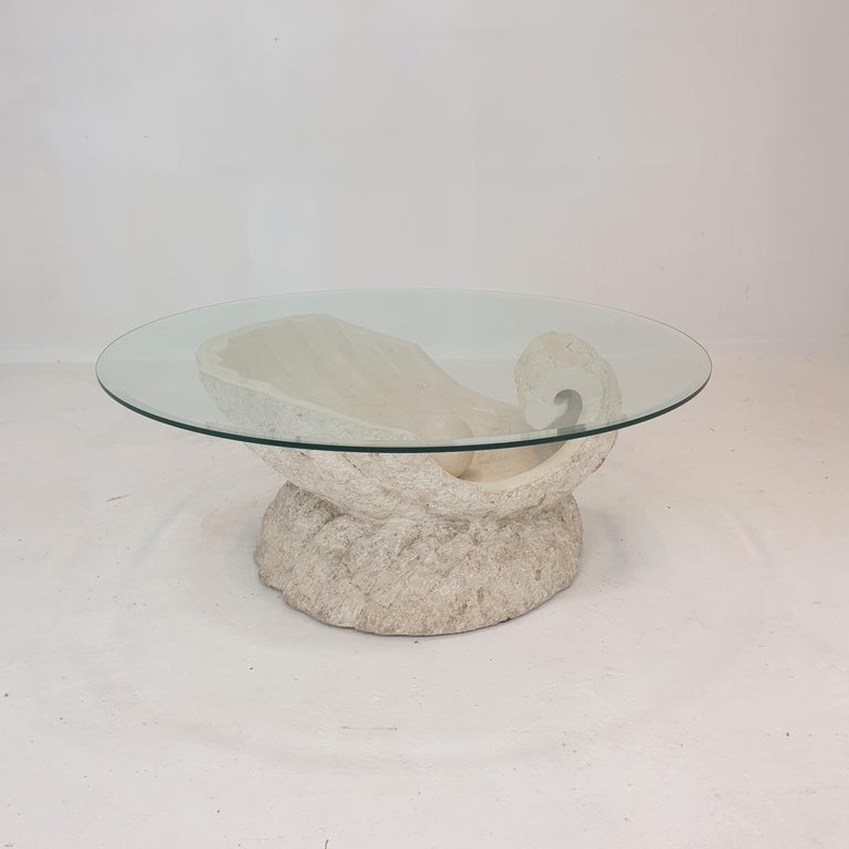Magnussen Ponte Mactan Stone or Fossil Stone Shell Coffee Table, 1980s ...