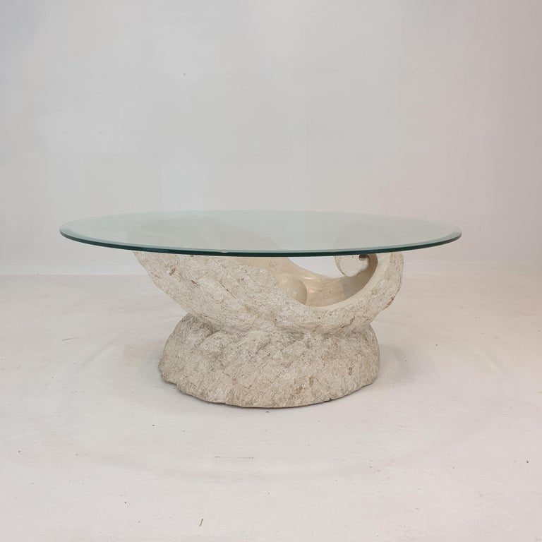 Magnussen Ponte Mactan Stone or Fossil Stone Shell Coffee Table, 1980s ...