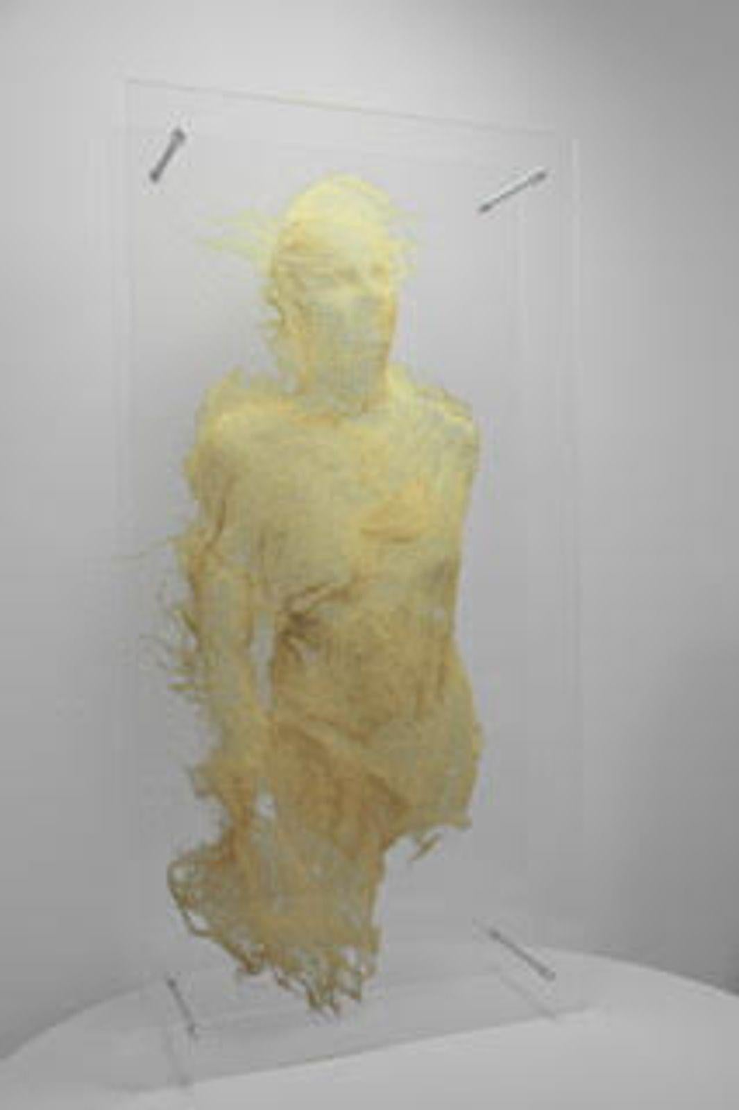 Michelle Benoit - "Orange Under" - Abstract Lucite Wall Sculpture For ...