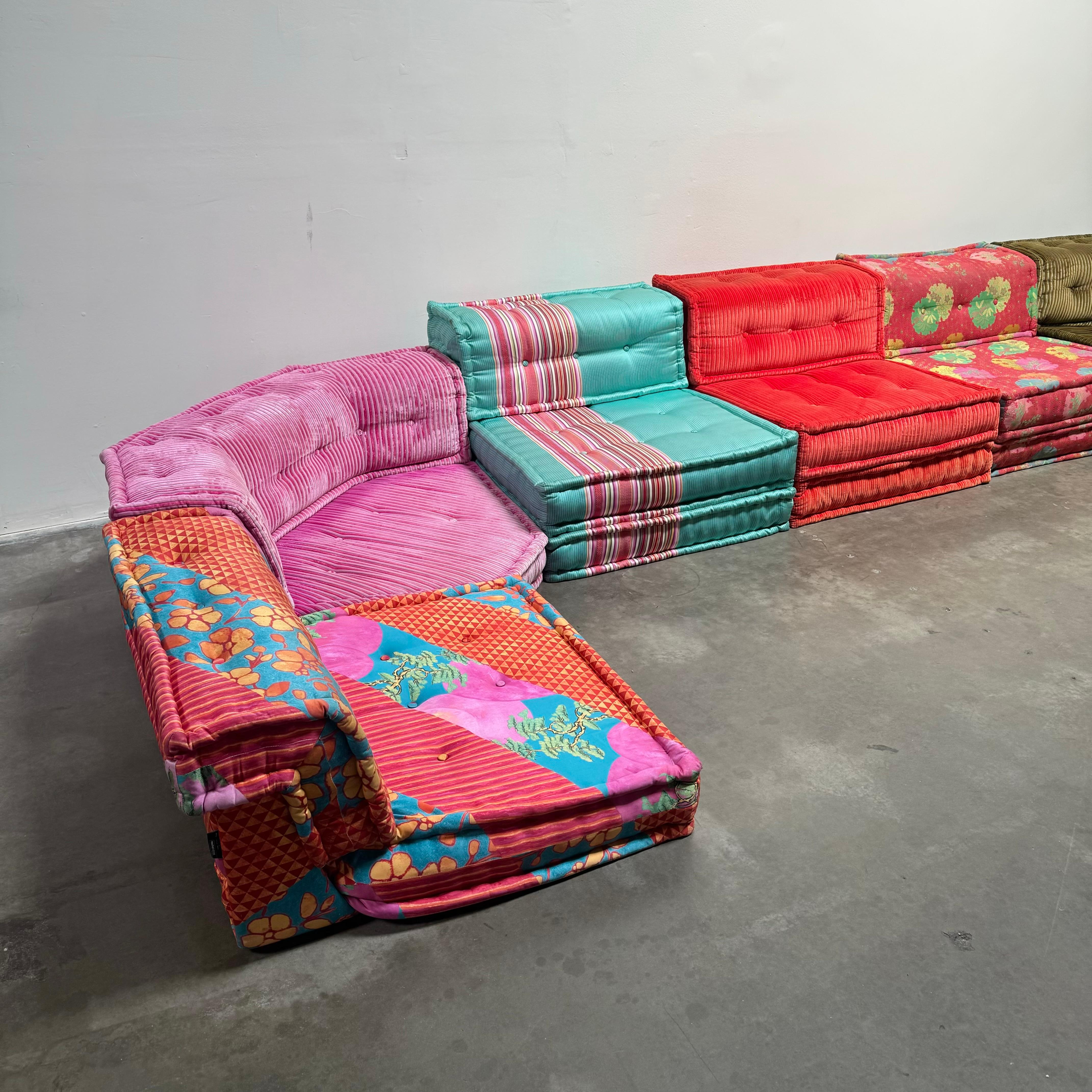 Mah Jong Sofa in Kenzō Takada Fabrics by Hans Hopfer for Roche Bobois ...