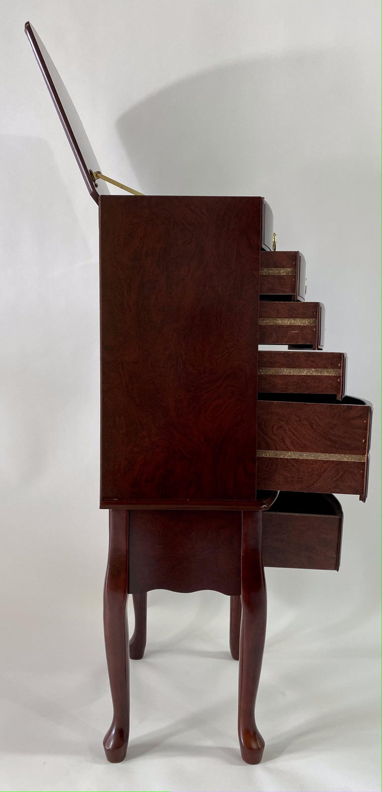 Mahagony Flatware Chest End Table by Thomas Pacconi For Sale at 1stDibs