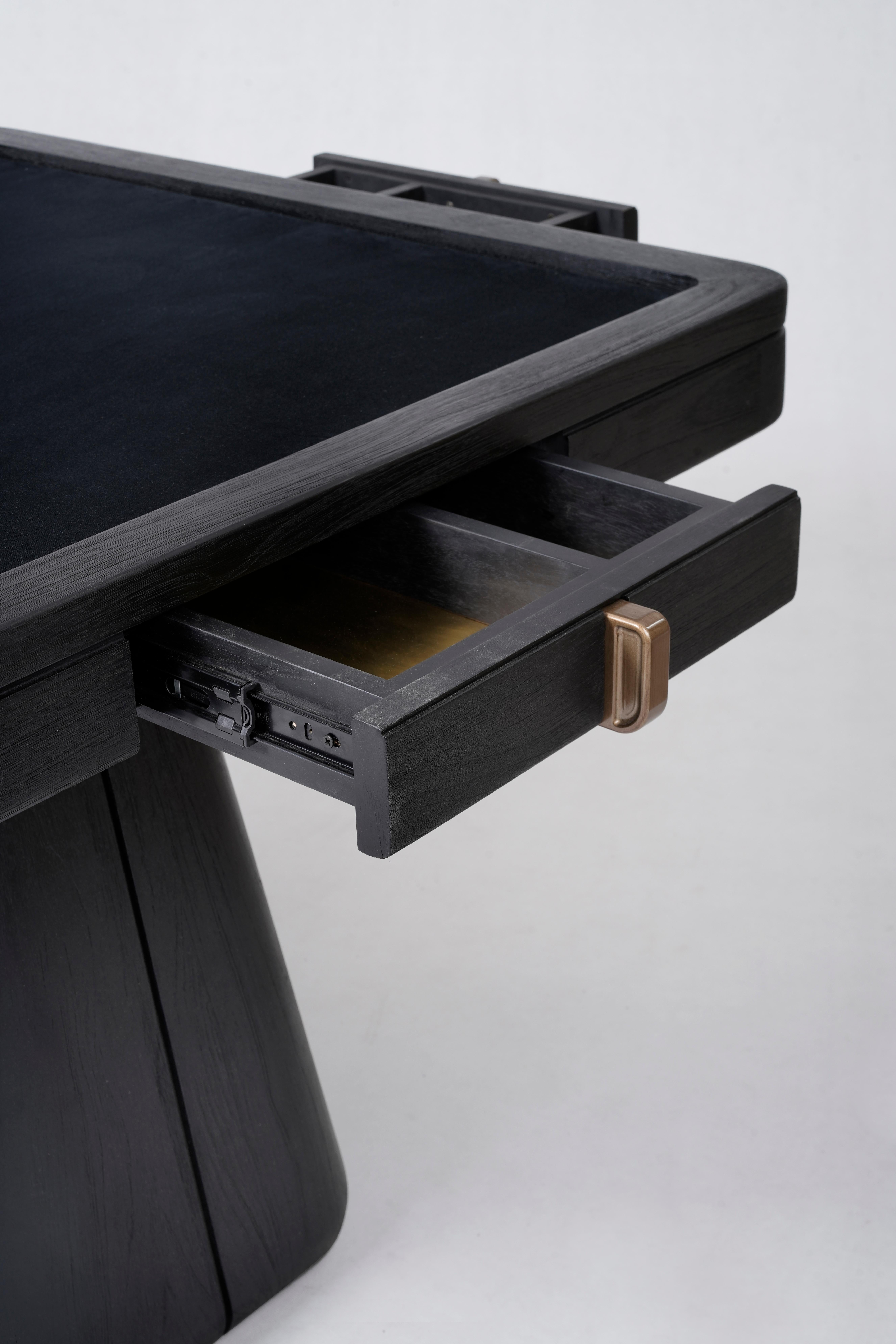 Mahjong Dining Table by Pendhapa For Sale at 1stDibs | mahjong black ...