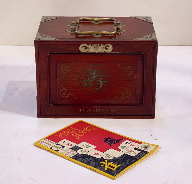 MahJong Game Set in Cabinet Box, N.Y.K. Fleet Ocean Liner Edition at ...