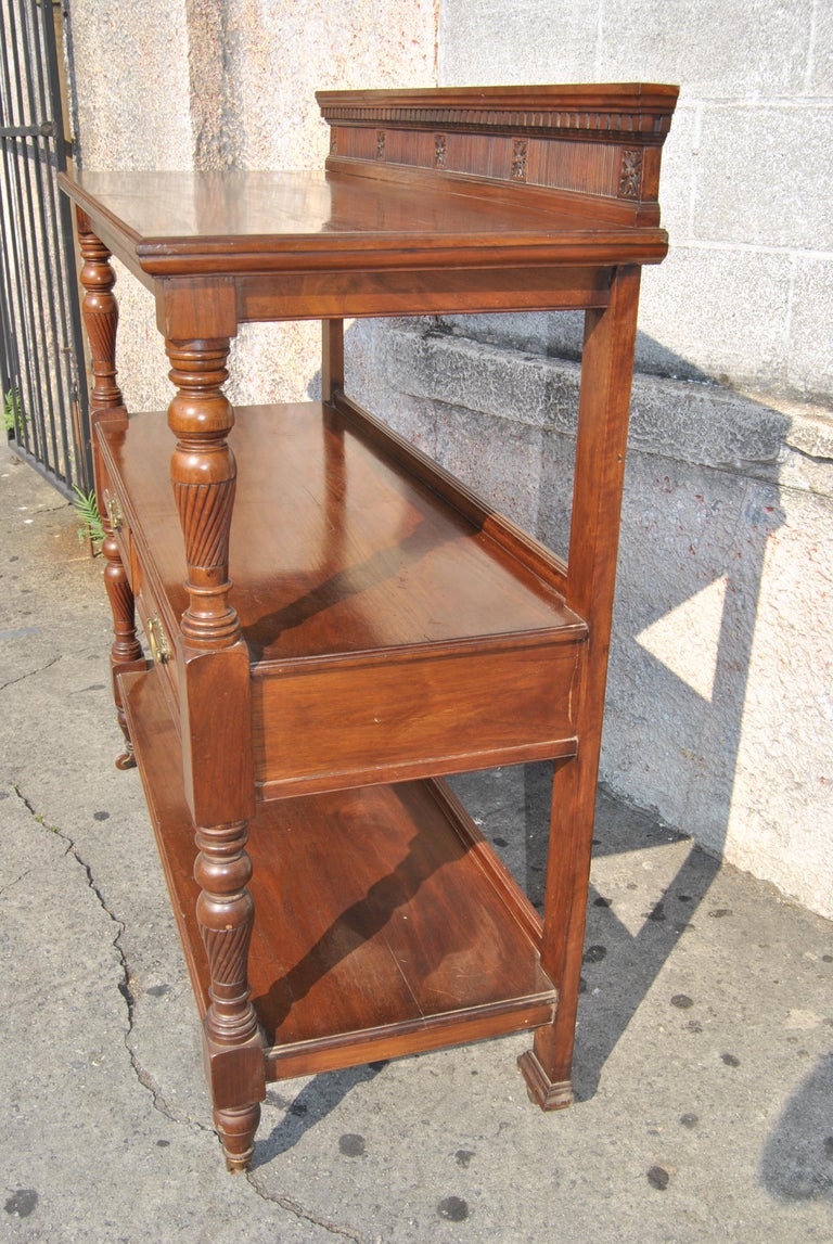 Mahogany 3 Stage Server For Sale at 1stDibs