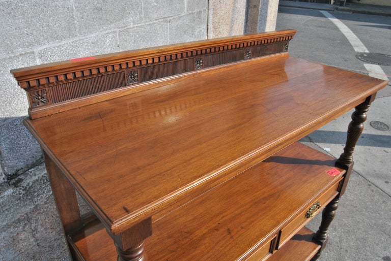 Mahogany 3 Stage Server For Sale at 1stDibs