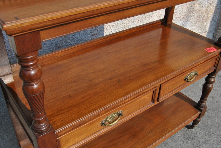 Mahogany 3 Stage Server For Sale at 1stDibs