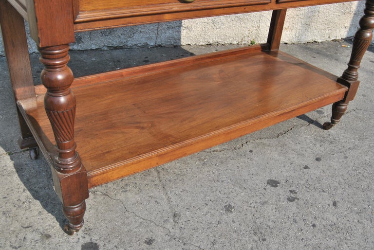 Mahogany 3 Stage Server For Sale at 1stDibs