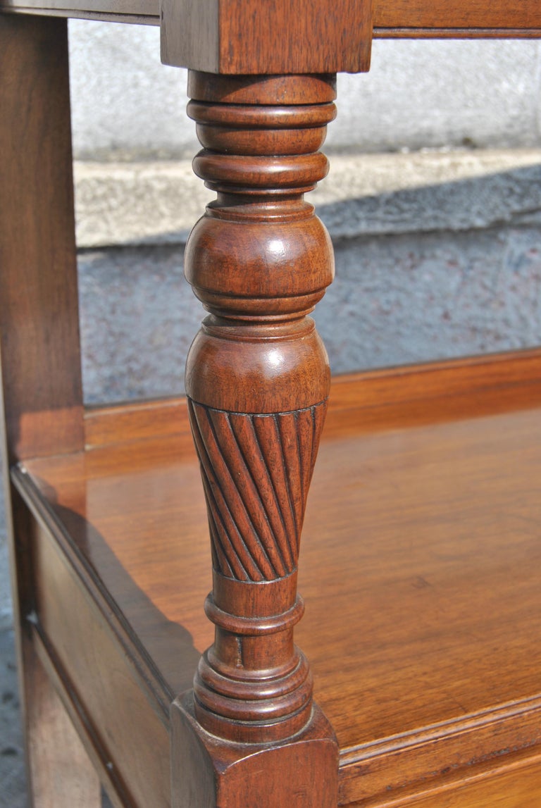 Mahogany 3 Stage Server For Sale at 1stDibs