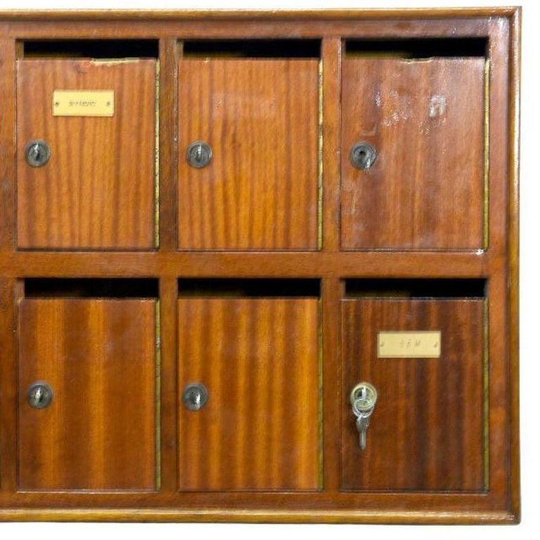 Mahogany 50s Building Mailbox For Sale at 1stDibs