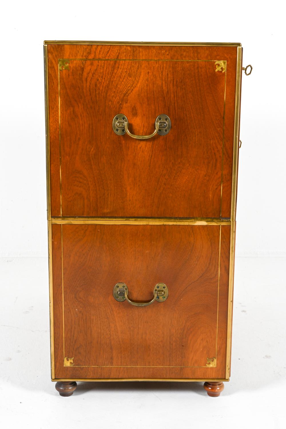 Mahogany And Brass Campaign Chest Of Drawers By Georg Kofoed For Sale ...