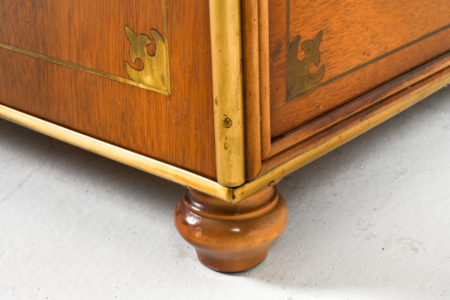 Mahogany And Brass Campaign Chest Of Drawers By Georg Kofoed For Sale ...