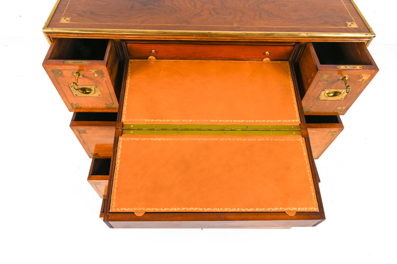 Mahogany And Brass Campaign Chest Of Drawers By Georg Kofoed For Sale ...