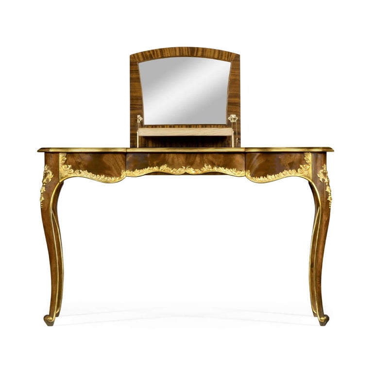 Mahogany and Gilt Rococo Dressing Table For Sale at 1stDibs