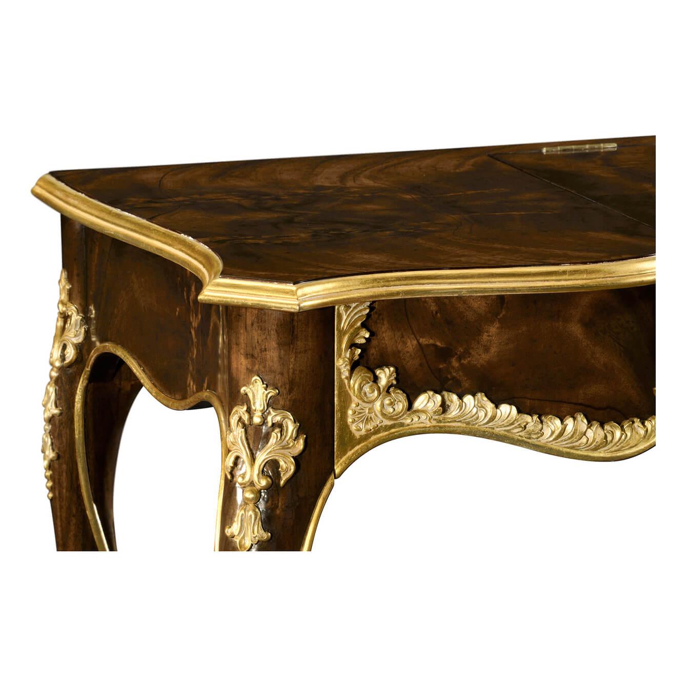 Mahogany and Gilt Rococo Dressing Table at 1stDibs