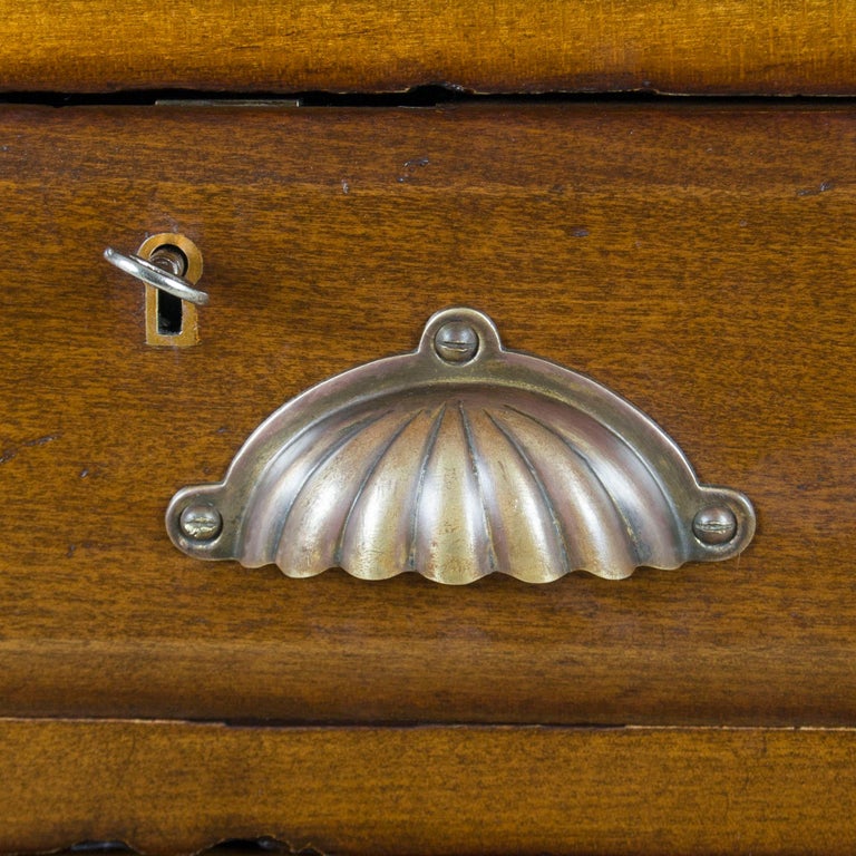 Mahogany and Pine Five Drawer Map Plan Chest of Drawers Dresser For ...