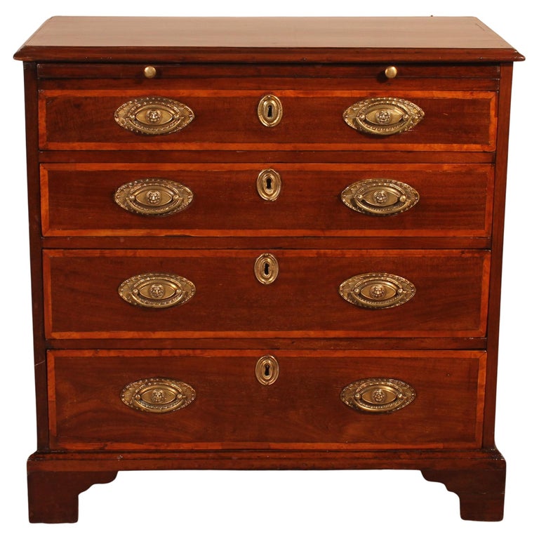 Commode en acajou et noyer avec table à écrire datant d'environ 1800 En ...