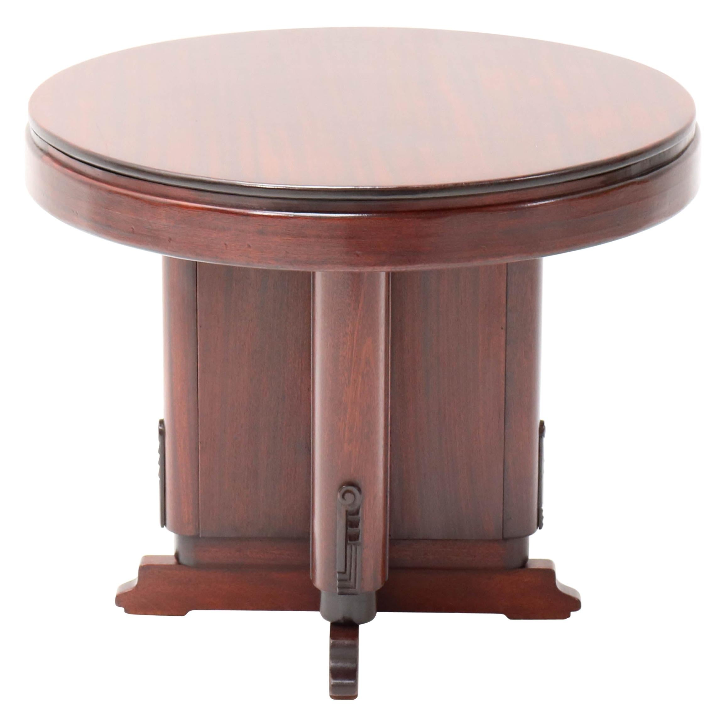 Mahogany Art Deco Amsterdam School Coffee Table by Fa. Drilling ...