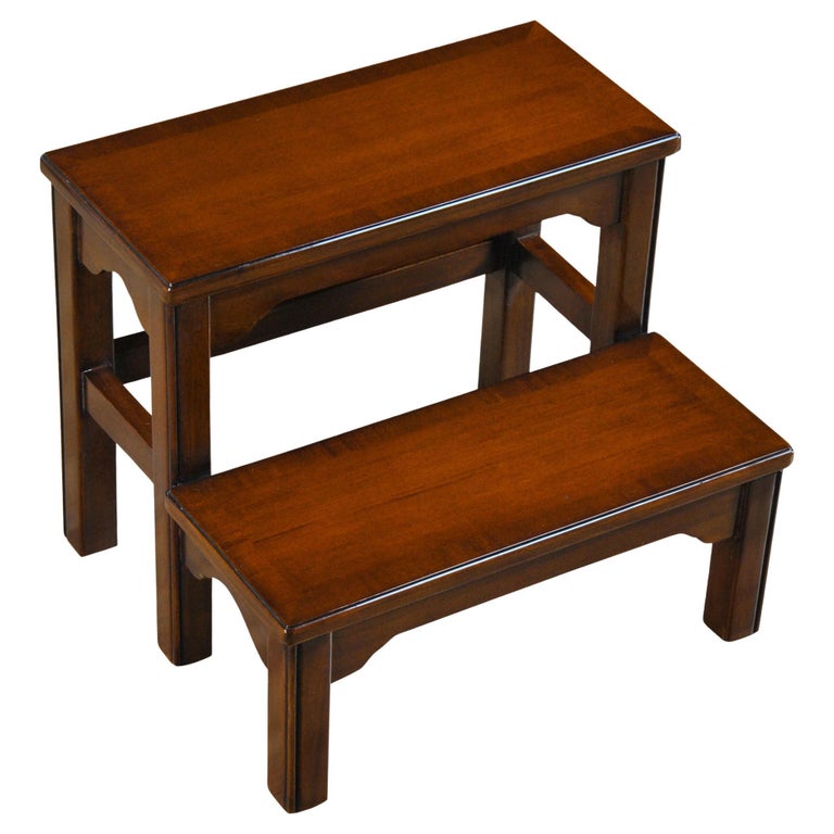 Mahogany Bed Step For Sale at 1stDibs