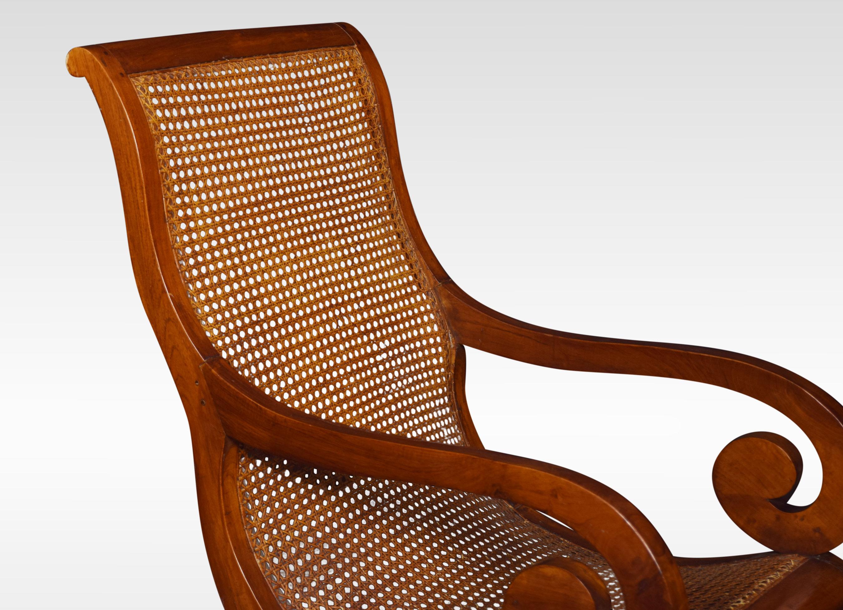 Mahogany Berger Library Chair at 1stDibs