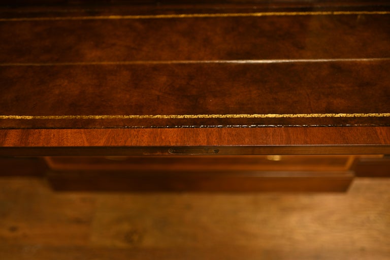 Mahogany Breakfront Bookcase Sheraton Secretaire Antique For Sale at ...