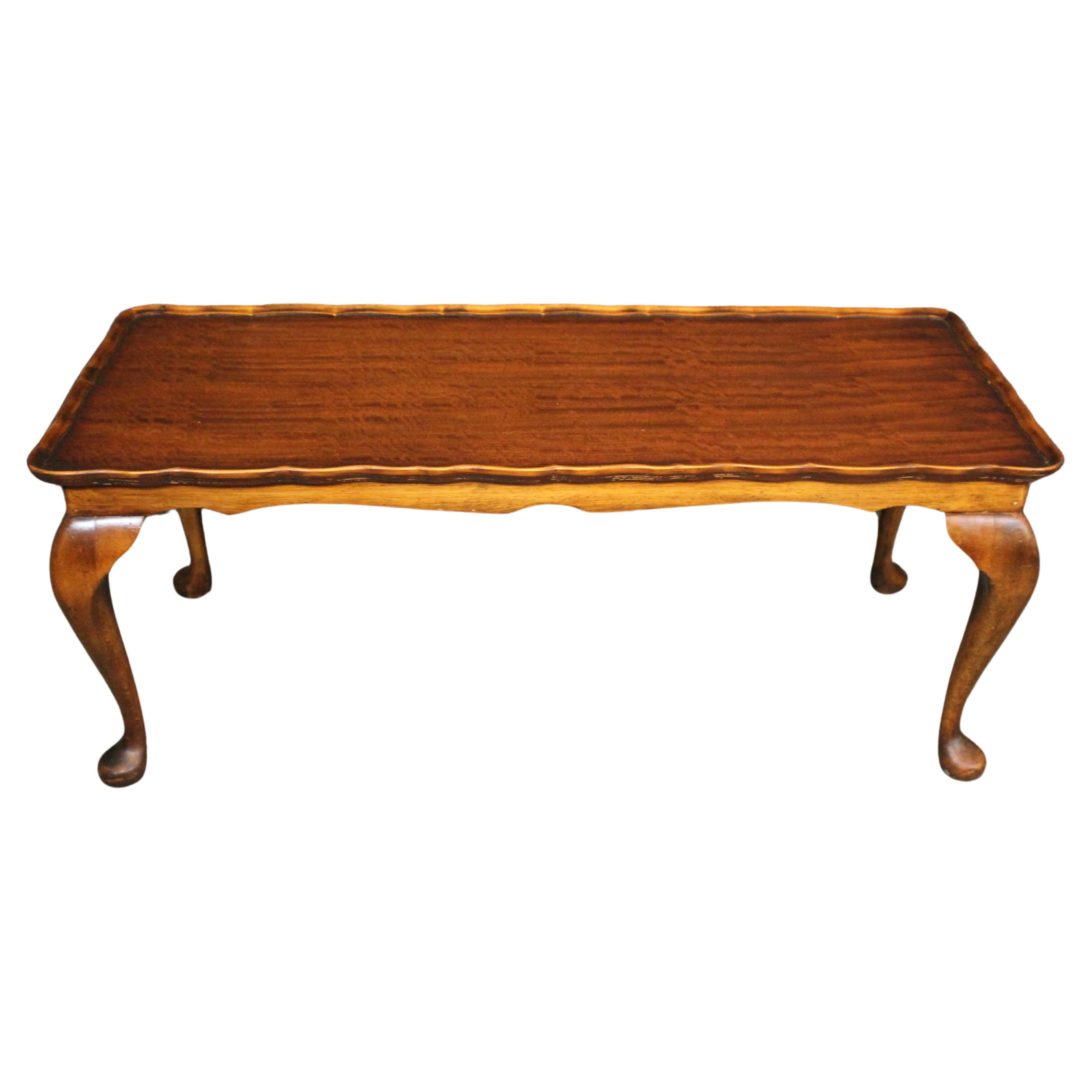 Mahogany Cabriole Table by Bevan Funnell for Reprodux England For Sale ...