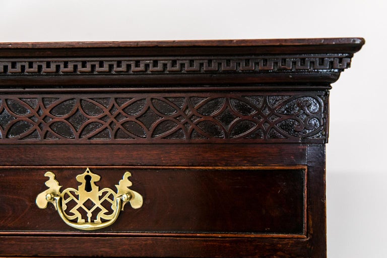 Mahogany Chippendale Tall Chest For Sale at 1stDibs