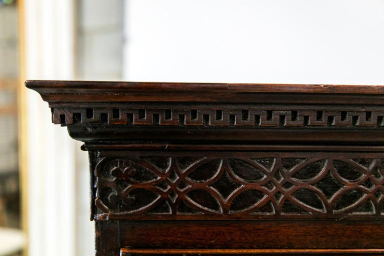 Mahogany Chippendale Tall Chest For Sale at 1stDibs