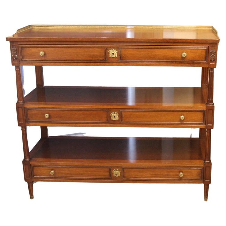 Mahogany Console, Louis XVI Style, French For Sale at 1stDibs