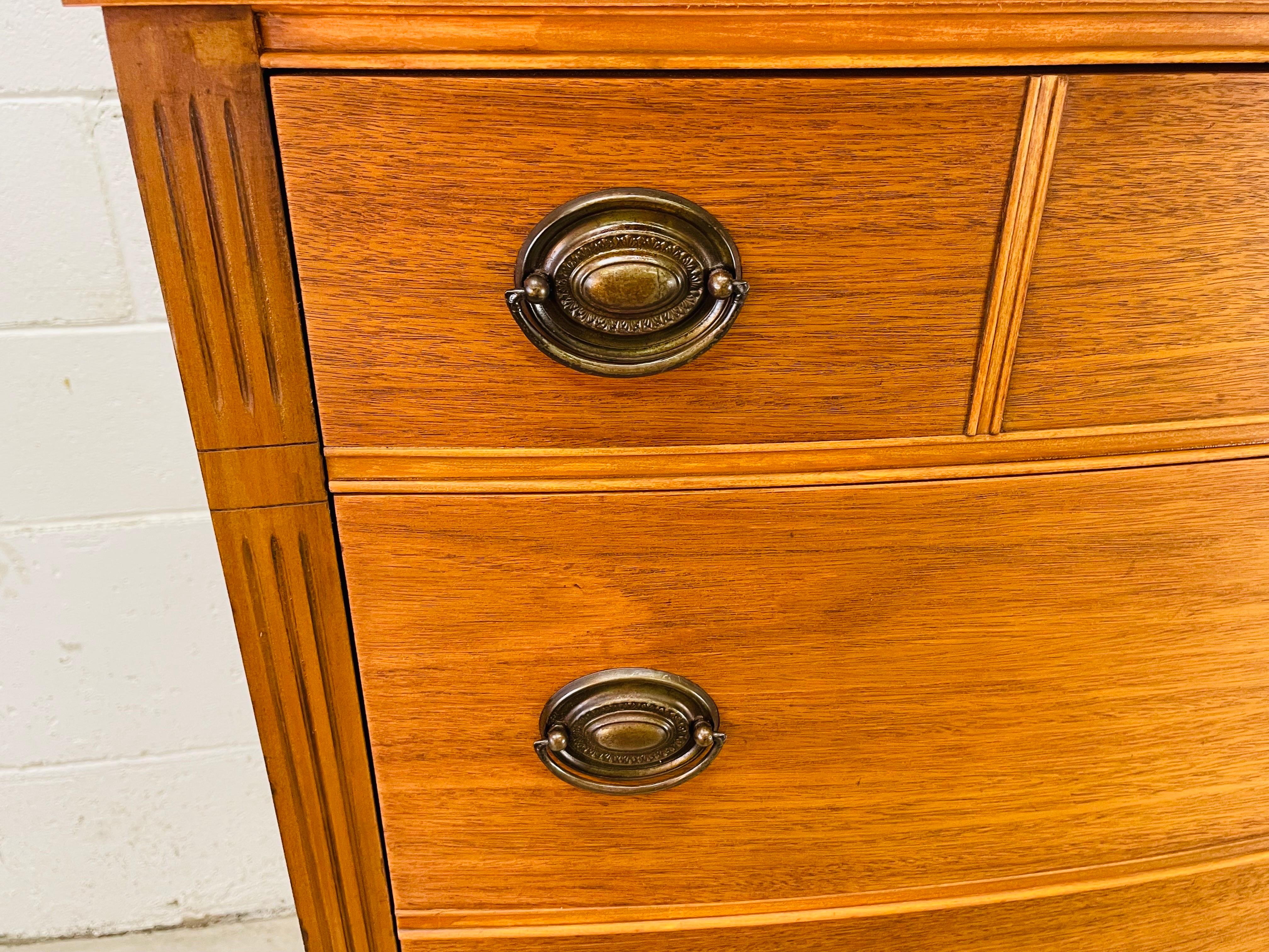 Mahogany Curved Front Tall Dresser For Sale at 1stDibs | curved front ...