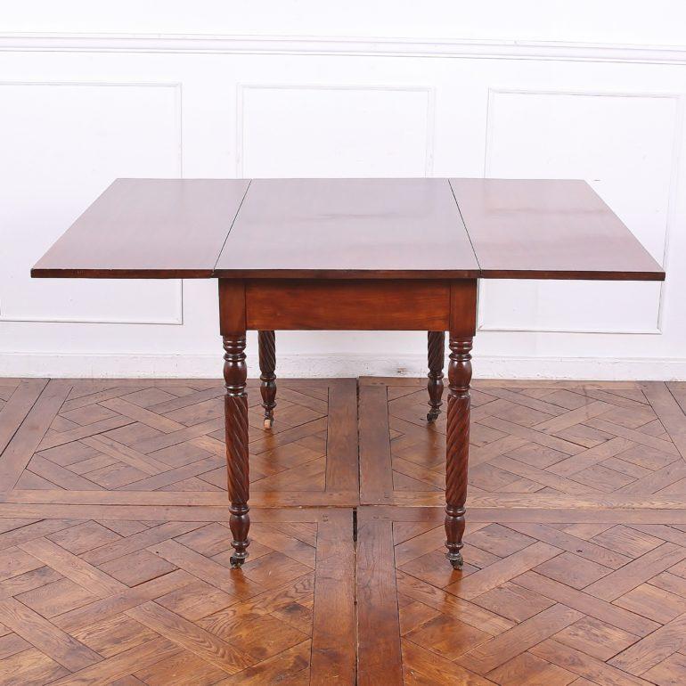 Mahogany Drop-Leaf Table at 1stDibs