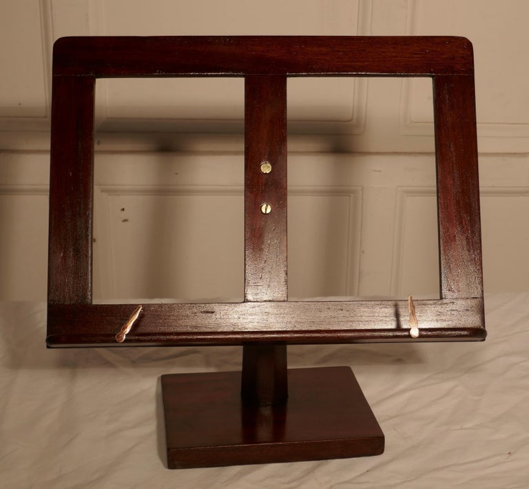 Mahogany Easel Style Book Rest, Reading Stand at 1stDibs