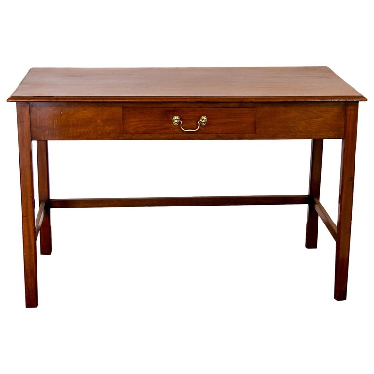 Mahogany English One Drawer Table at 1stDibs