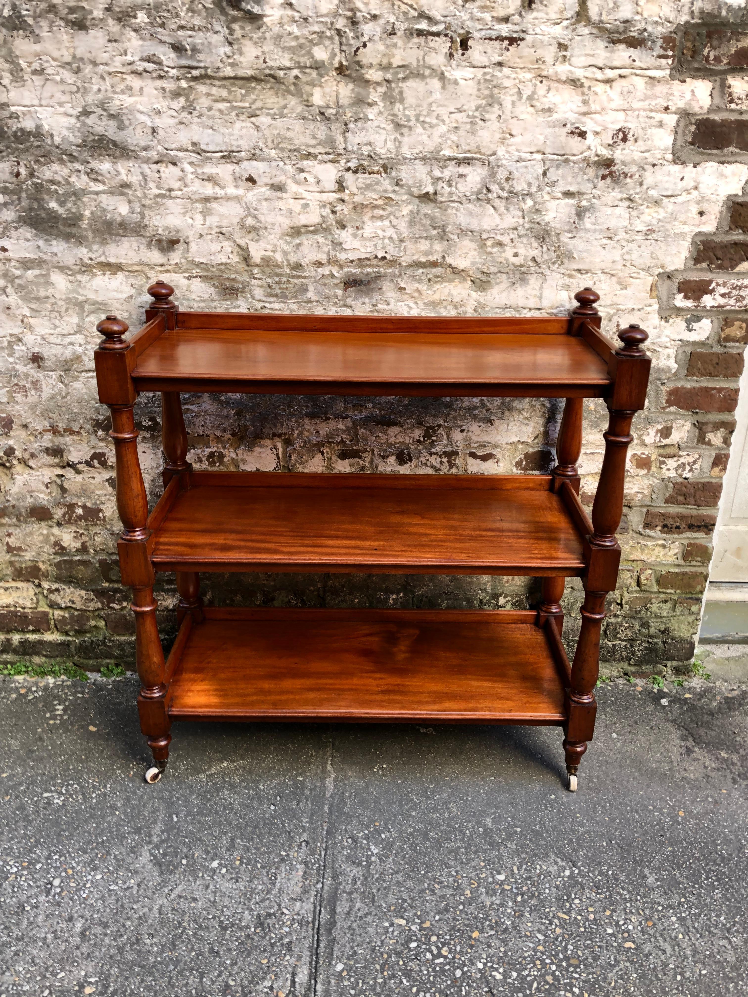 Mahogany English Three Tiered Trolley, circa 1840 For Sale at 1stDibs ...