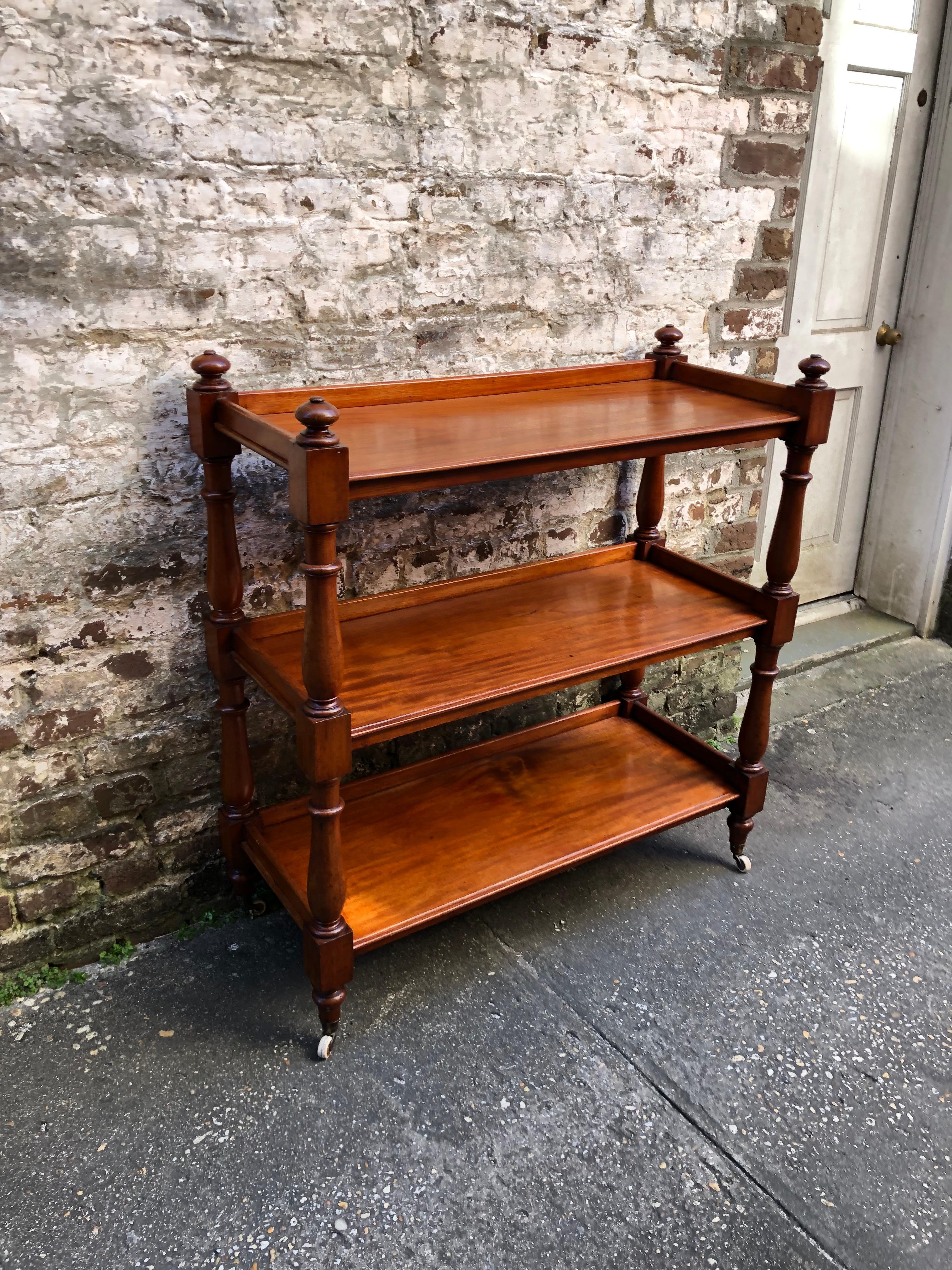 Mahogany English Three Tiered Trolley, circa 1840 For Sale at 1stDibs ...