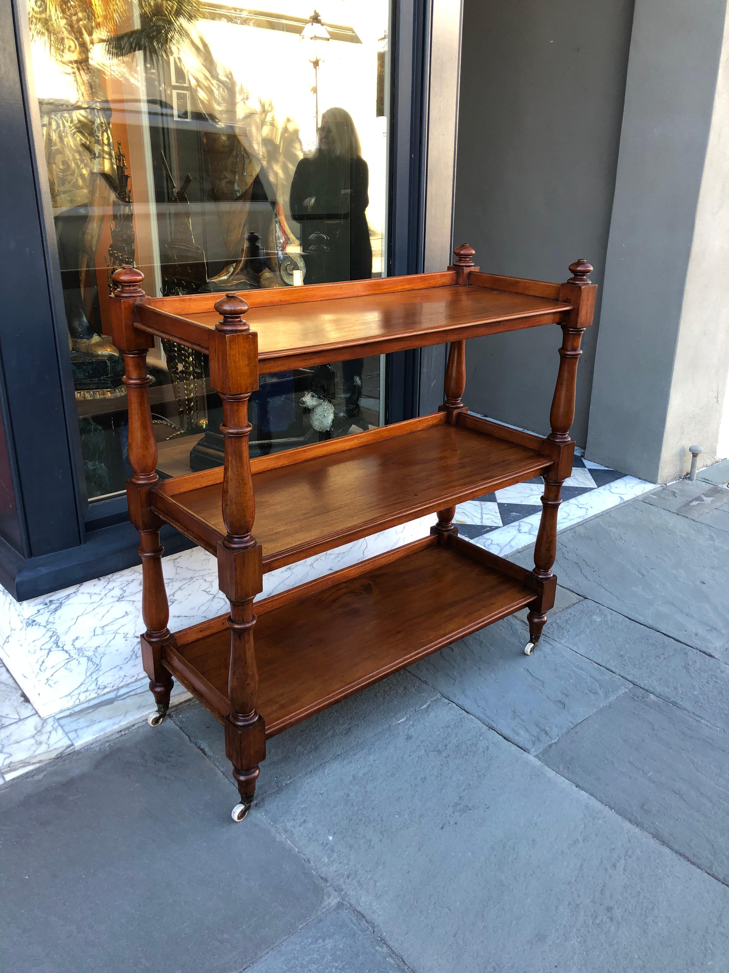 Mahogany English Three Tiered Trolley, circa 1840 For Sale at 1stDibs ...