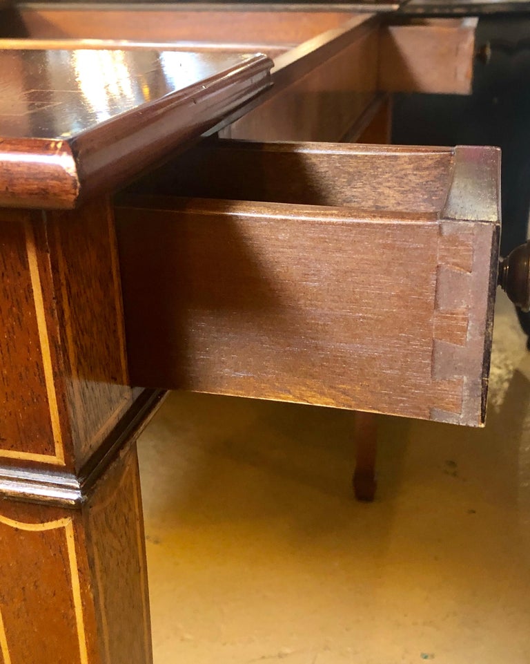 Mahogany Federal Style Smith and Watson Game / Card Table at 1stDibs