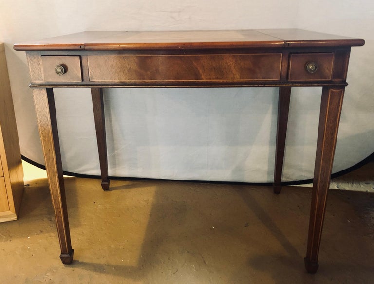 Mahogany Federal Style Smith and Watson Game / Card Table at 1stDibs