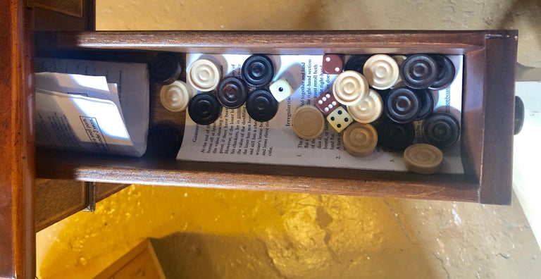 Mahogany Federal Style Smith and Watson Game / Card Table at 1stDibs