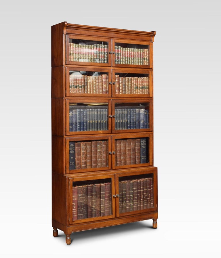 Mahogany Five Sectional Bookcase at 1stDibs