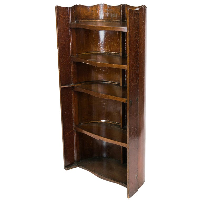 Mahogany Five Tier Shelf at 1stDibs