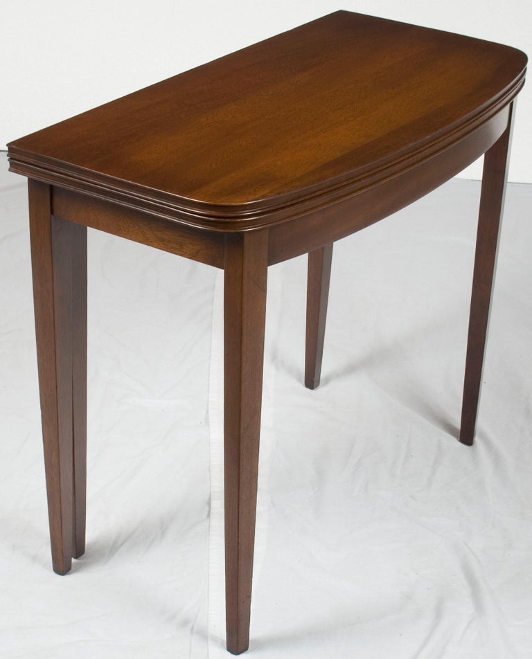 Mahogany Flip Top Card Game Table at 1stDibs